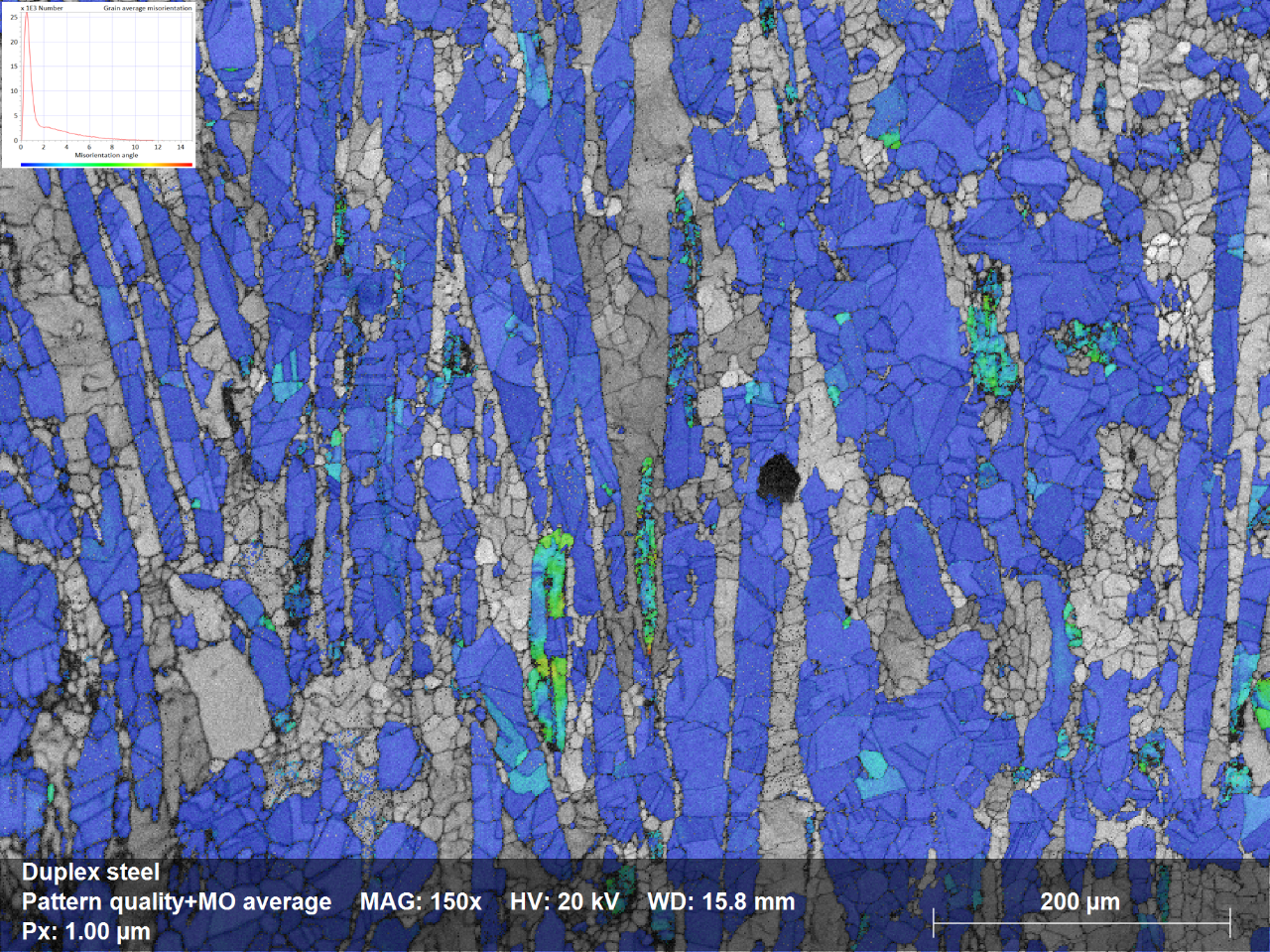 austenite phase microstructure