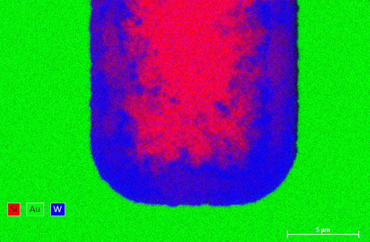 Fast Elemental Mapping of Si and W Wafer Etching Residues | Bruker
