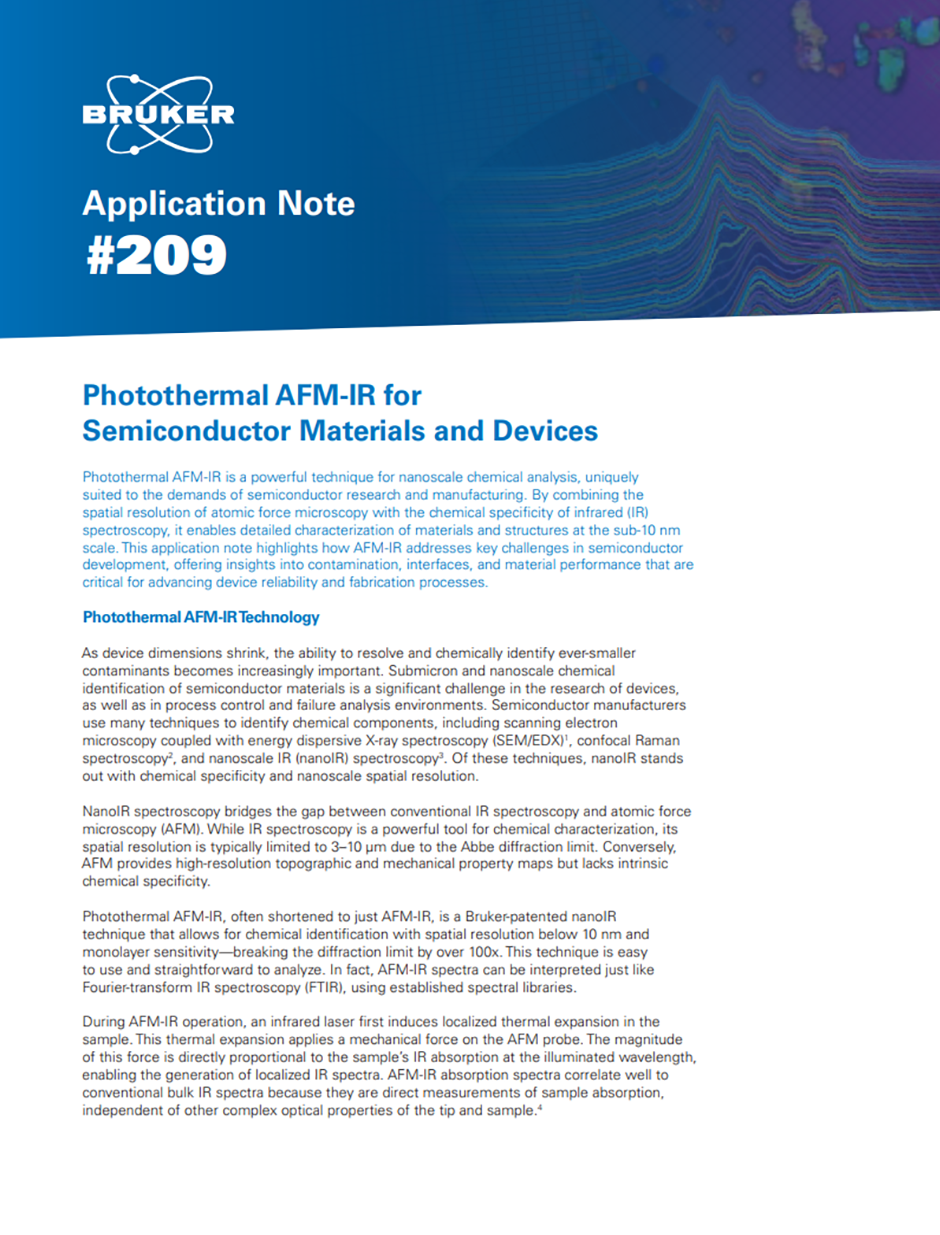 Application Note: Photothermal AFM‑IR for Semiconductor Materials and ...