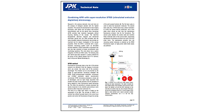Tech Note: Combining AFM with Super-Resolution STED (Simulated Emission ...