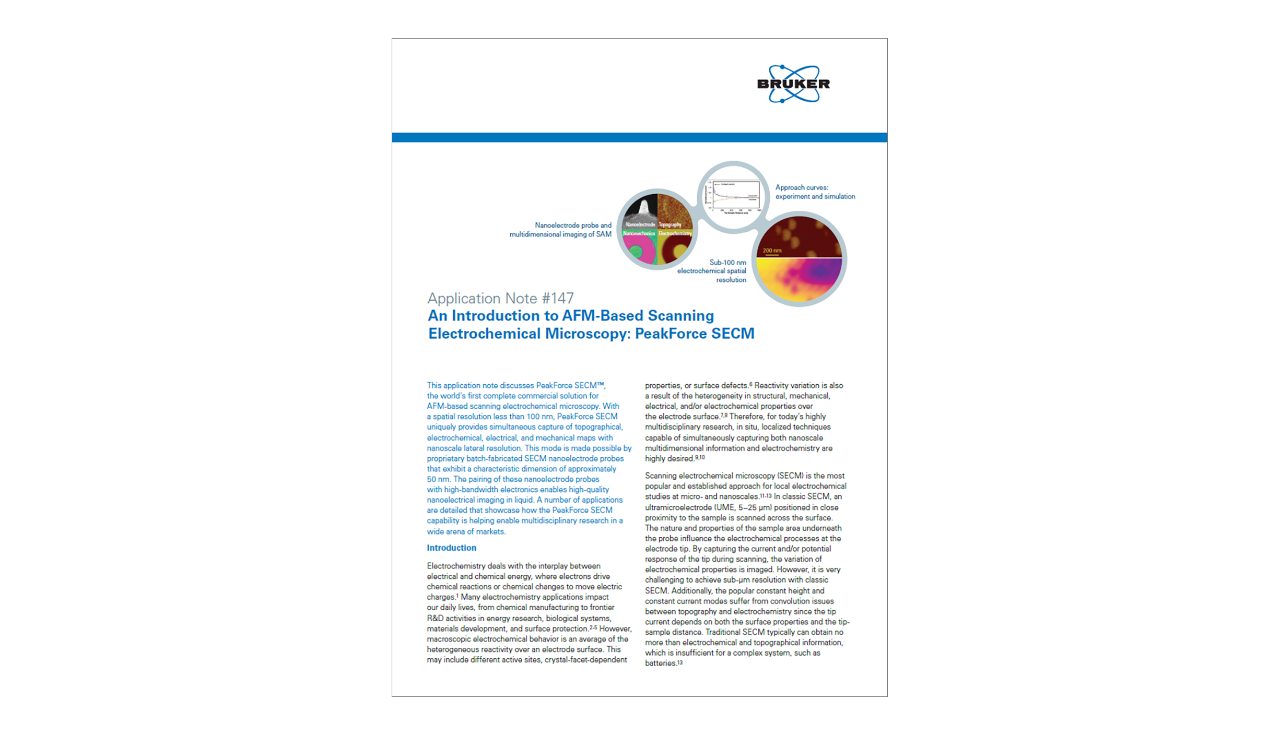 Application Note: An Introduction to AFM-Based Scanning Electrochemical Microscopy: PeakForce ...