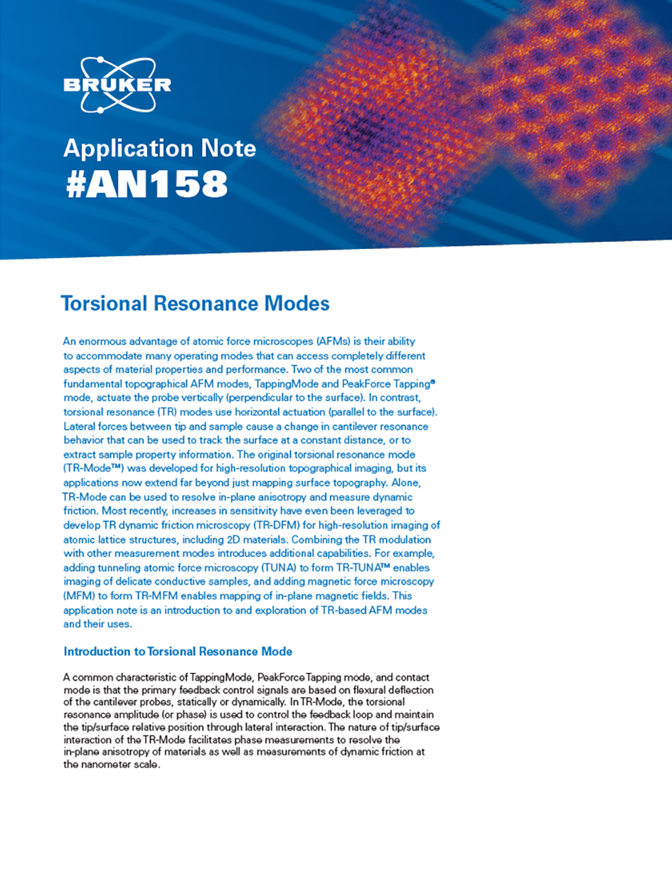 Torsional Resonance Modes Bruker