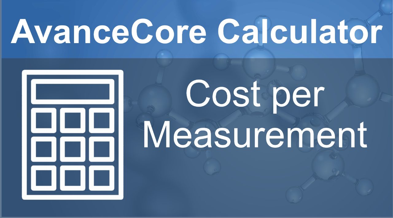 AvanceCore Cost per Sample Calculator | Bruker