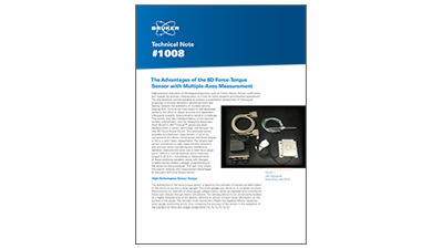 Technical Note: The Advantages of the 6D Force-Torque Sensor with ...