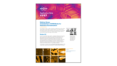 Webinar Recap: A Guided Tour of AFM Modes for Materials Characterization | Bruker