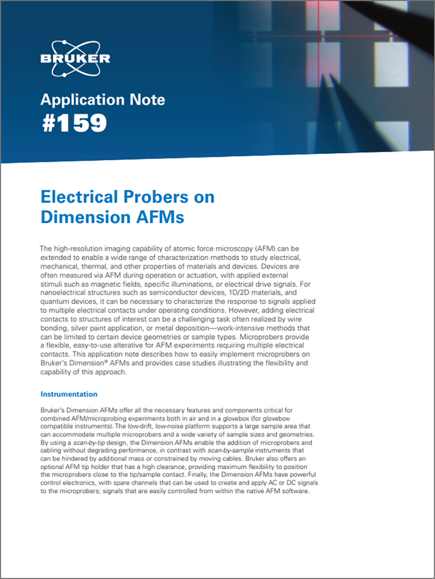 Electrical Probers on Dimension AFMs | Bruker