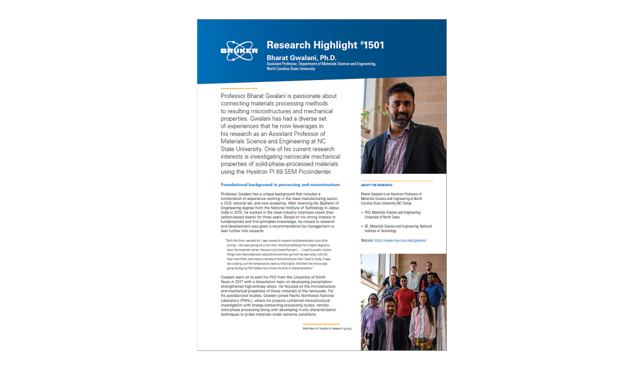 Research Higlight: Bharat Gwalani, Ph.D. | Bruker
