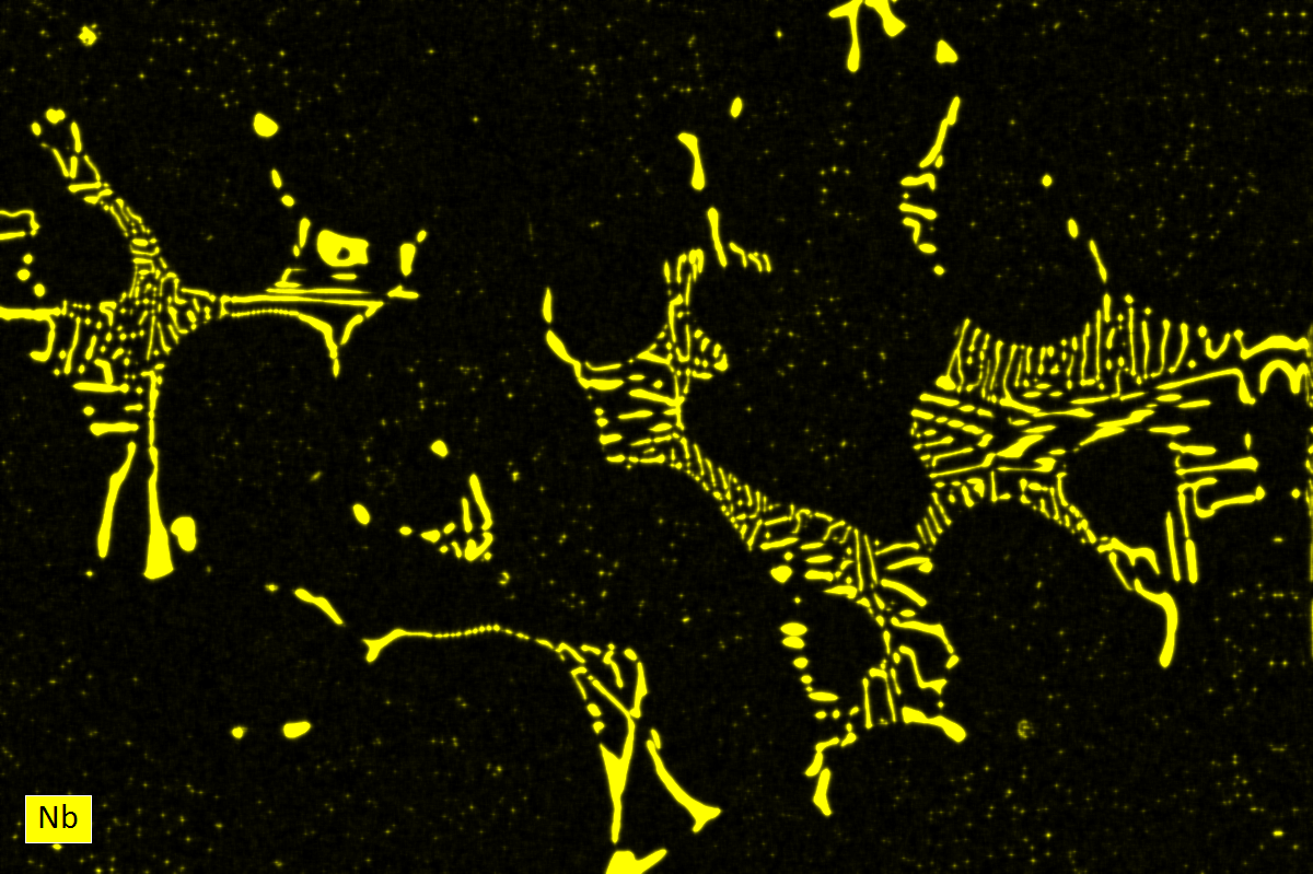 Elemental Mapping of Niobium in Engineering Steel | Bruker