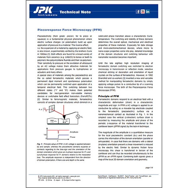 Free PDF: Piezoresponse Force Microscopy (PFM) | Bruker