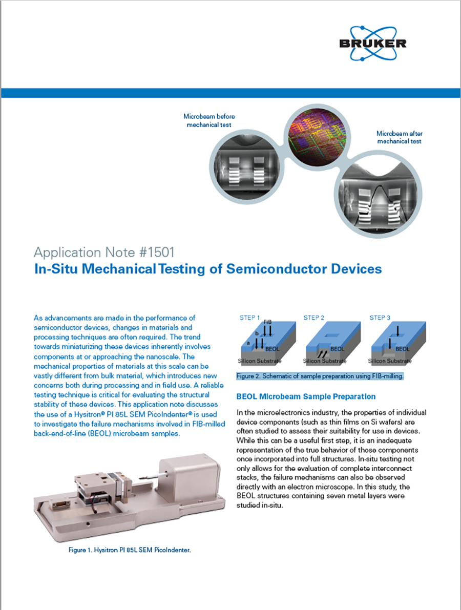 In-Situ Mechanical Testing of Semiconductor Devices | Bruker
