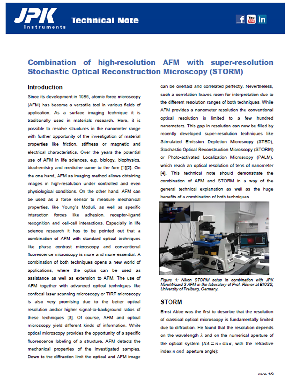 Combination of High-Resolution AFM with Super-Resolution Stochastic ...