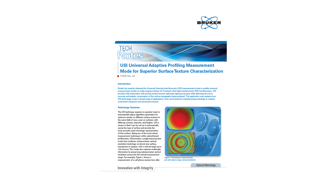 USI Universal Adaptive Profiling Measurement Mode for Superior Surface ...