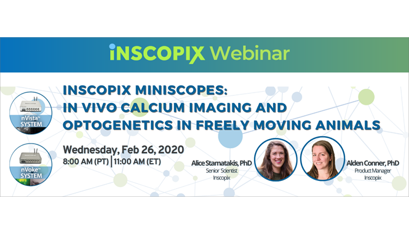 Inscopix Miniscopes: In Vivo Imaging and Optogenetics in Freely Moving ...