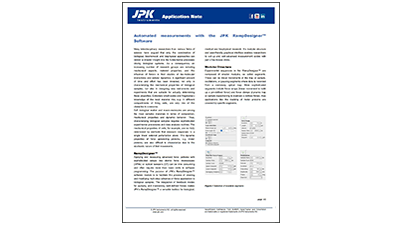 Free PDF: Automated Measurements with the JPK RampDesigner Software ...