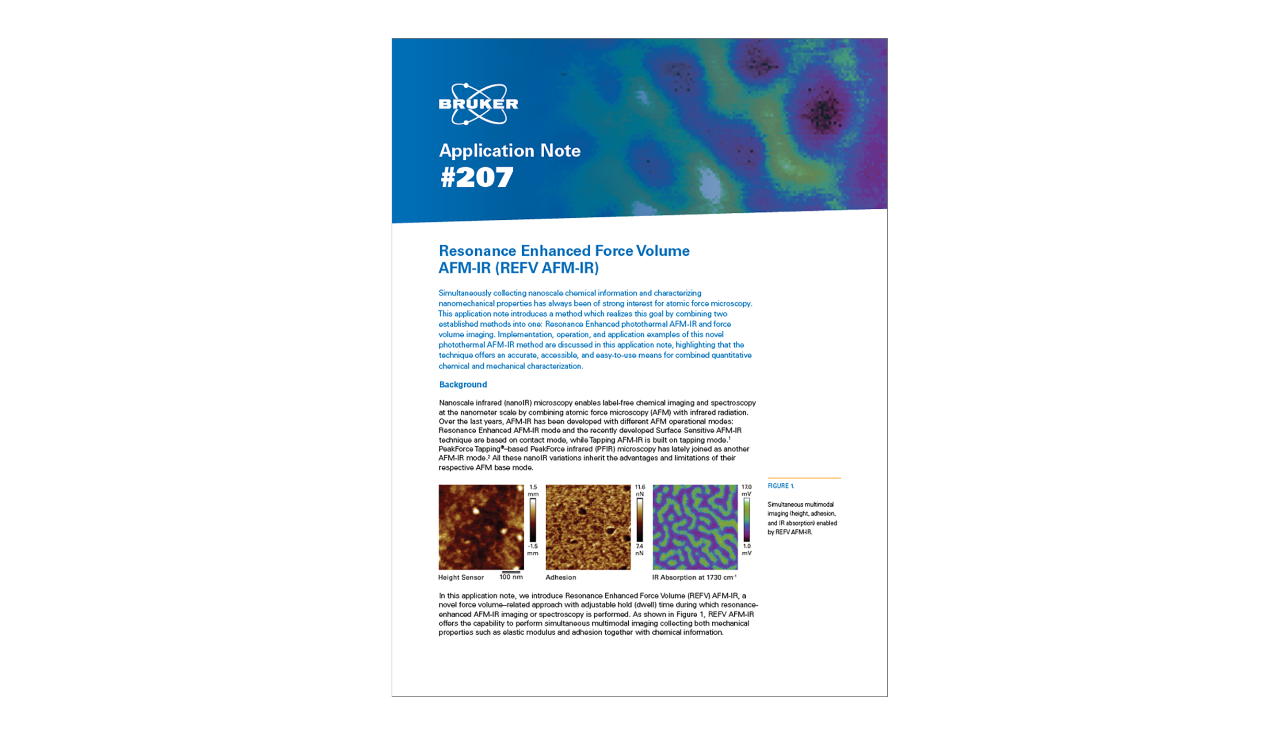Resonance Enhanced Force Volume AFM-IR (REFV AFM-IR) | Bruker