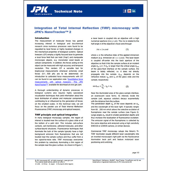 Free PDF: Integration of Total Internal Reflection (TIRF) Microscopy ...