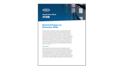 Application Note: Electrical Probers on Dimension AFMs | Bruker